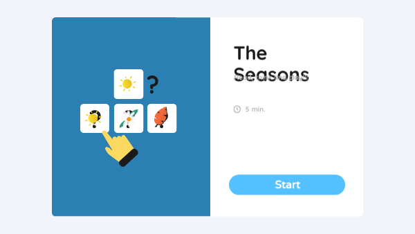 The seasons 1º grade | Genially