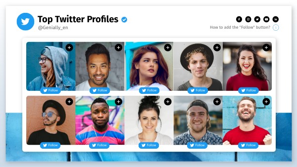 TWITTER GRID PROFILES