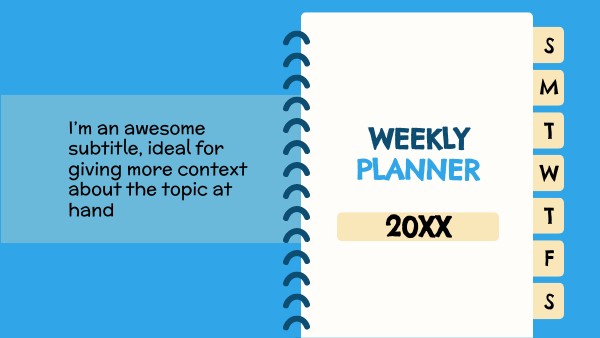 WEEKLY PLANNER | Genially