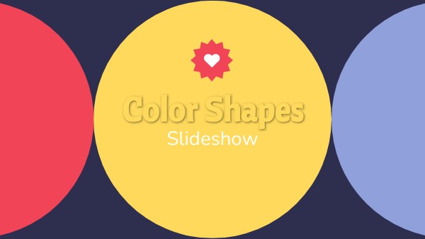 COLOR SHAPES SLIDESHOW | Genially