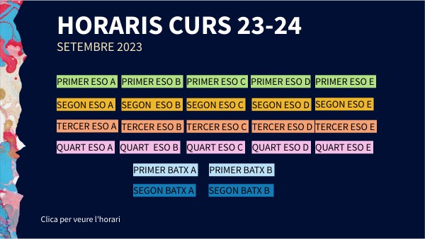 HORARIS CURS 23-24 | Genially