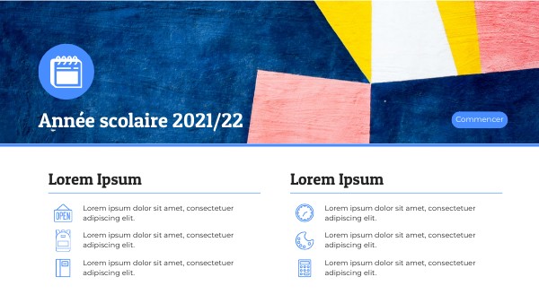 CALENDRIER DE L’ANNÉE SCOLAIRE