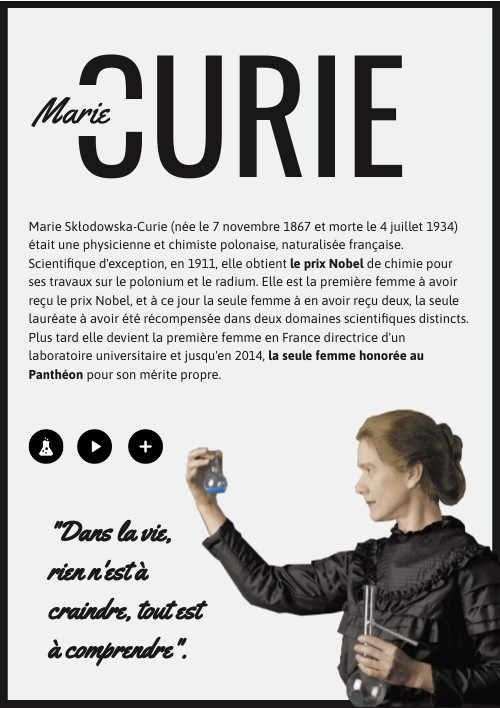 Marie Curie BIO - fr