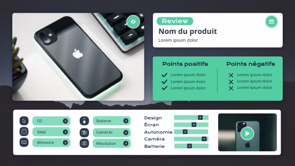 TABLEAU DE BORD TECH TEMPLATE | Genially