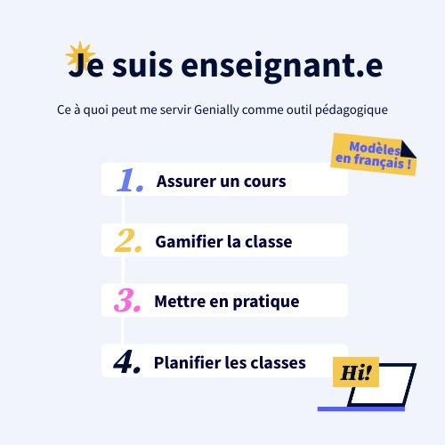 Je suis enseignant : à quoi peut me servir Genially