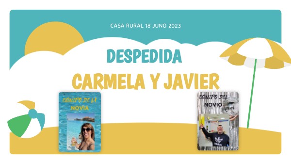 DESPEDIDA CARMELA Y JAVIER | Genially