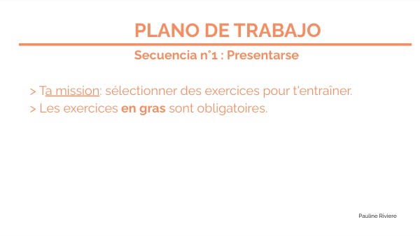 Plan de travail 5ème Séq 1. V2 | Genially