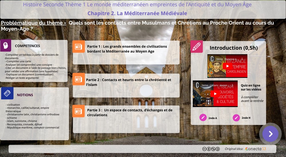 Histoire Seconde Thème 1 Chapitre 2 la méditerranée médiévale | Genially