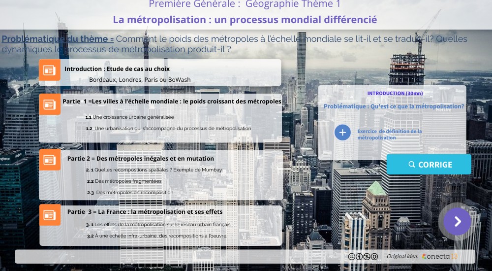 Géographie 1ere G. Géographie Thème 1 la métropolisation | Genially