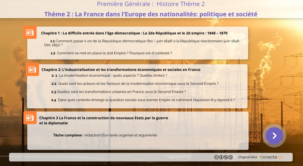 1ere G. Histoire Thème 2 : La France dans l’Europe des nationalités ...