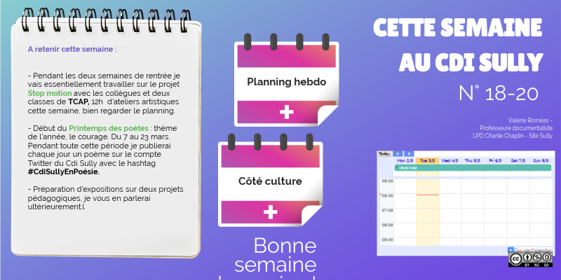 Cette semaine au Cdi Sully 8 | Genially