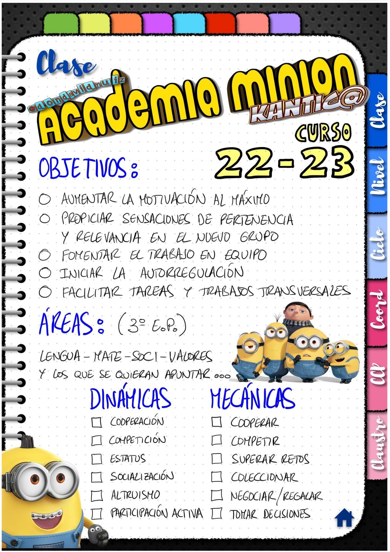 Idea Inicial Academia Minion | Genially