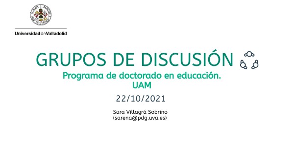 Grupos de discusión-presentacion | Genially