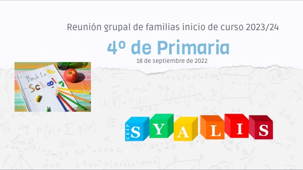4º - Reunión familias inicio de curso 2023/24