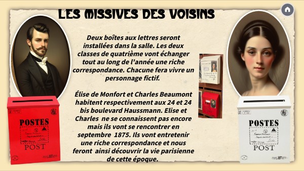 Les missives des voisins | Genially