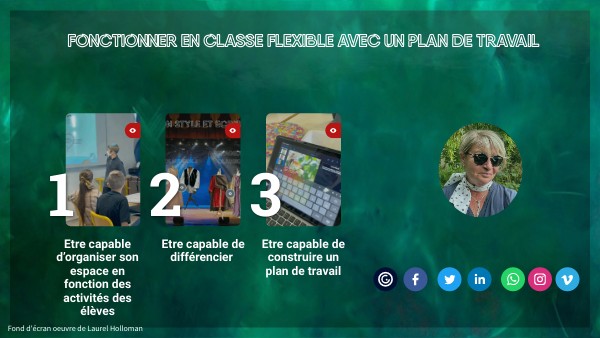 Fonctionner en classe flexible avec des PDT | Genially