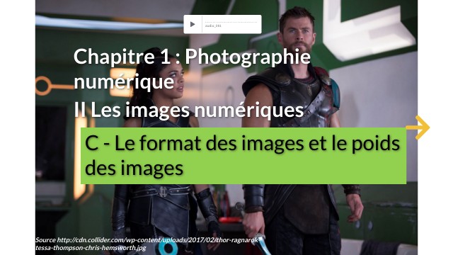 Chapitre 8 - 5 Image numériques format et poids | Genially