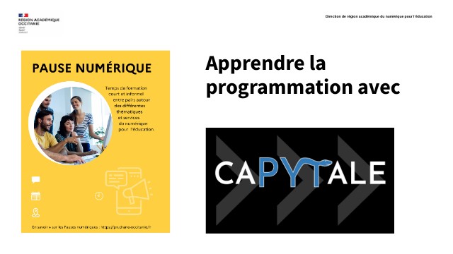 Pause Numérique - Capytale