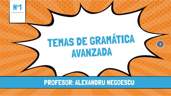 TEMAS DE GRAMÁTICA AVANZADA | Genially