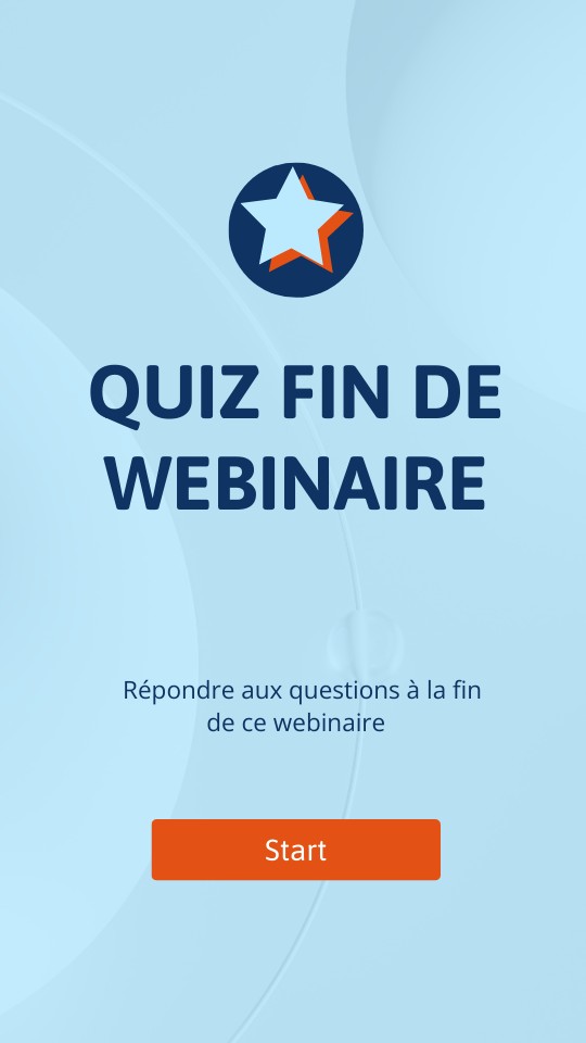 Quiz fin du webinaire | Genially