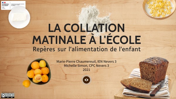 La collation matinale à l'école | Genially