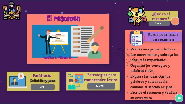 Resumen: pasos | Genially