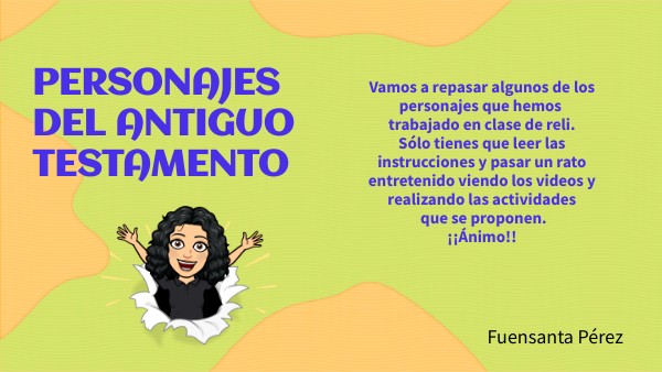 PERSONAJES DEL ANTIGUO TESTAMENTO
