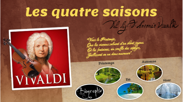 Les 4 saisons- vivaldi | Genially
