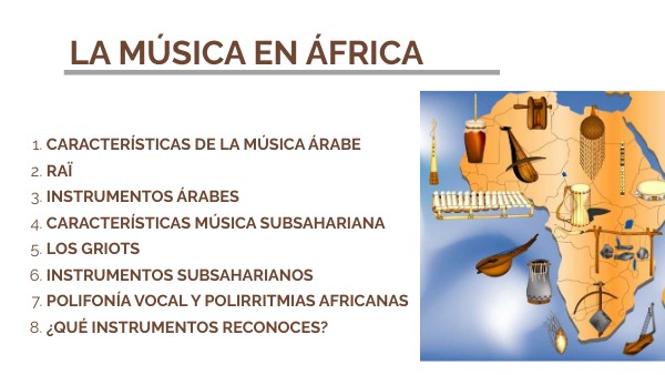 LA MÚSICA EN ÁFRICA | Genially