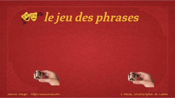 le jeu des phrases | Genially