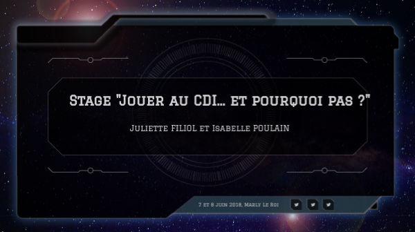 Jouer au CDI 2018 | Genially
