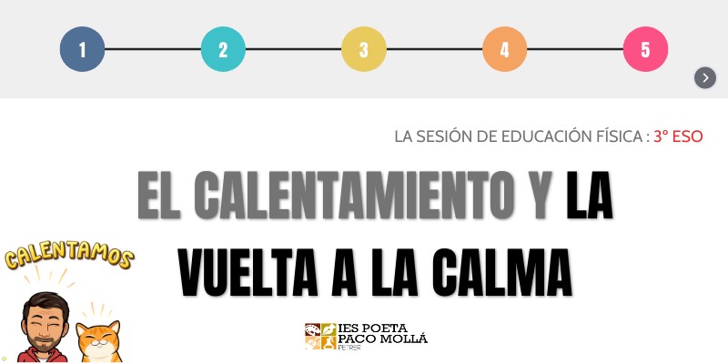 El calentamiento específico y la vuelta a la calma - 3ºESO | Genially
