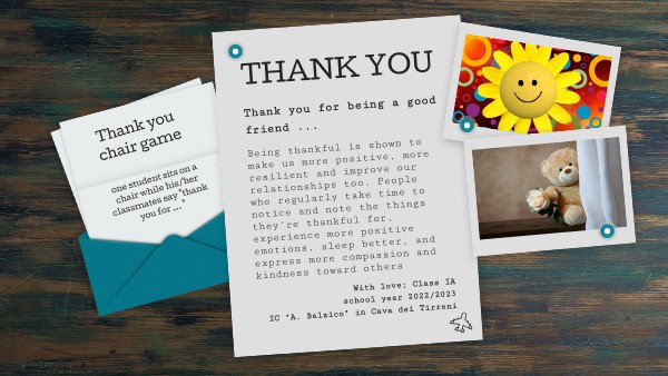 LETTER OF THANKS