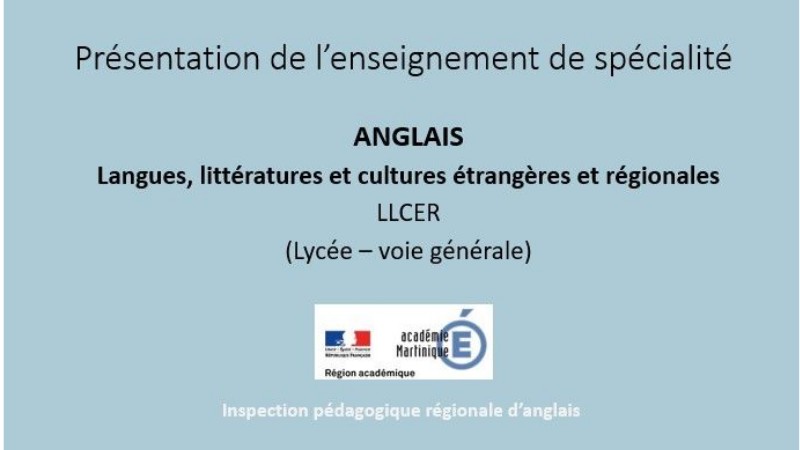 Specialite Anglais LLCER | Genially
