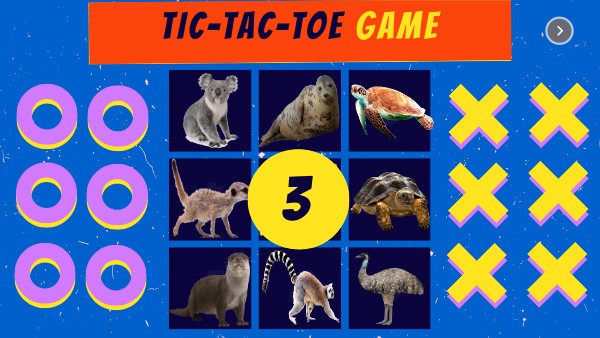TIC-TAC-TOE ANIMALS GAME