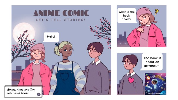 ANIME COMIC-Let's tell stories Y3 | Genially