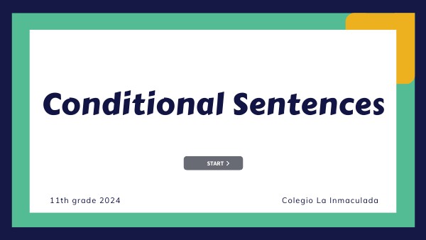 Conditional Sentences 11th grade