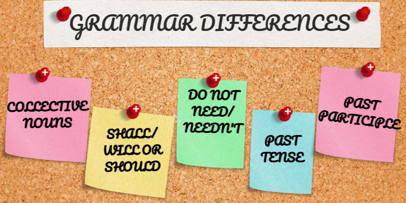 Grammar differences | Genially
