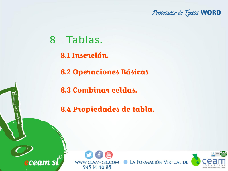 Tema 8. Tablas | Genially
