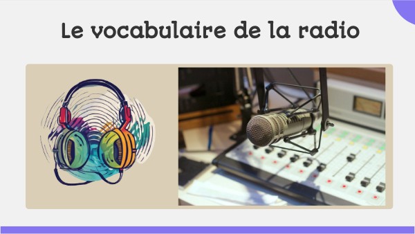 EMI - PEM : vocabulaire radio | Genially