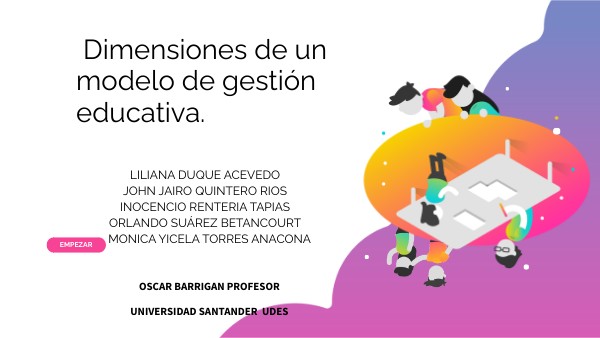 DIMENSIONES DE UN MODELO DE GESTION EDUCATIVA | Genially