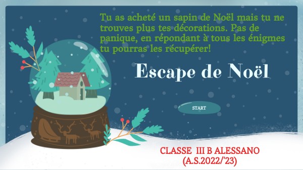 3B Alessano CHRISTMAS ESCAPE ROOM | Genially