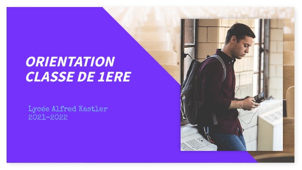 orientation 1ère 2020-2021 | Genially