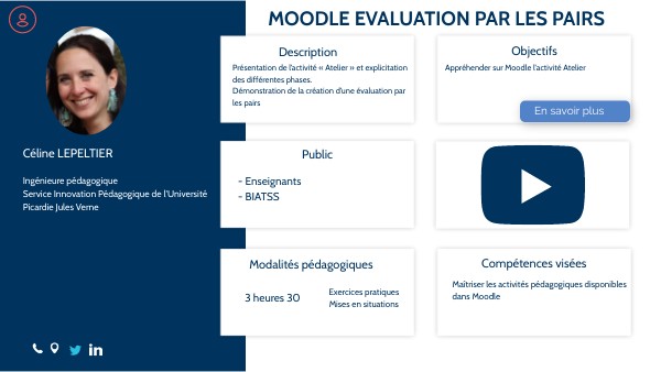 Fiche pédago MOODLE Evaluation peer to peer