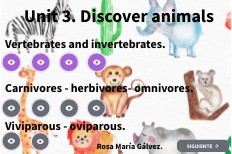 NATURAL SCIENCE. BYME YEAR 2. UNIT 3. ANIMALS.