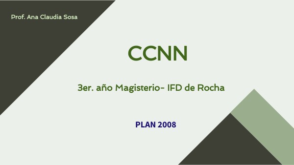 CCNN-3er año. | Genially