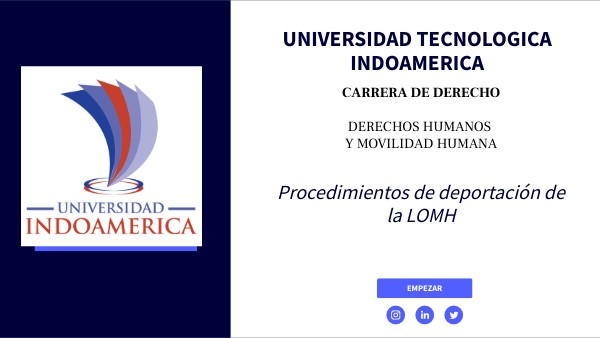 Procedimientos de deportación de la LOMH