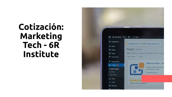 COTIZACIÓN 6R INSTITUTE - NOVIEMBRE 2023