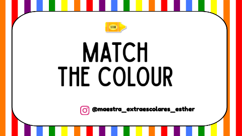 MATCH THE COLOUR | Genially