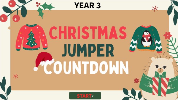 YEAR 3-Christmas Jumper Countdown